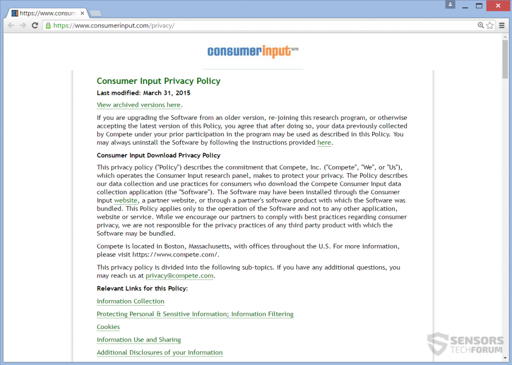 Remove ConsumerInput(.)com Advertisements - How to, Technology and PC ...