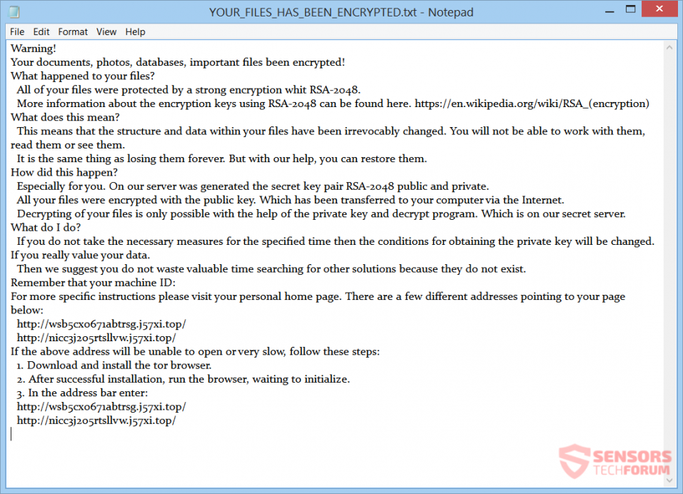 Remove Erebus Ransomware and Restore .ecrypt Files