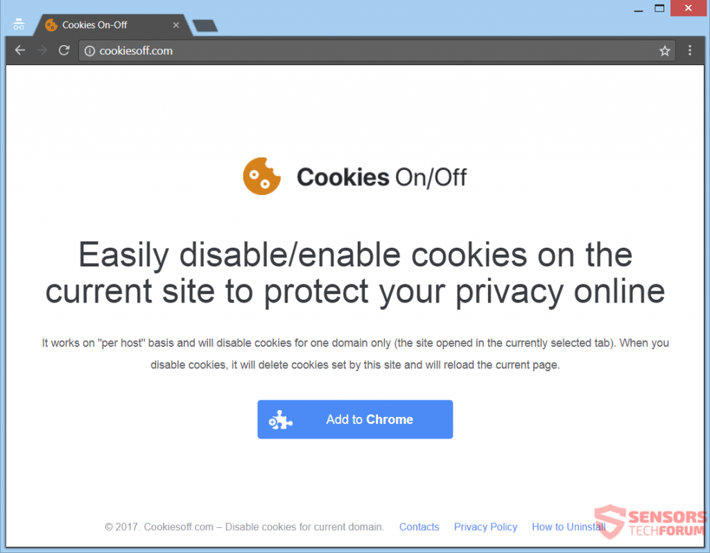 Remove Cookies On-Off Extension