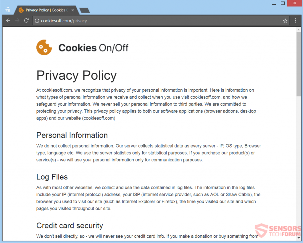 Remove Cookies On-Off Extension