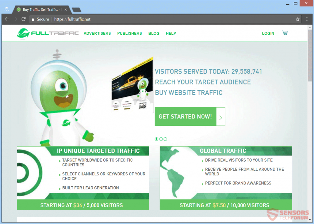 Remove Fulltraffic.net Ads
