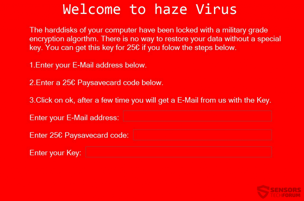 Remove Haze Ransomware from Your PC