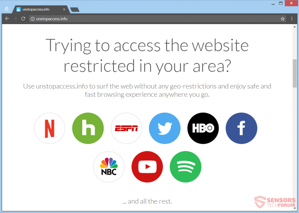 Remove Unstopaccess.info Adware