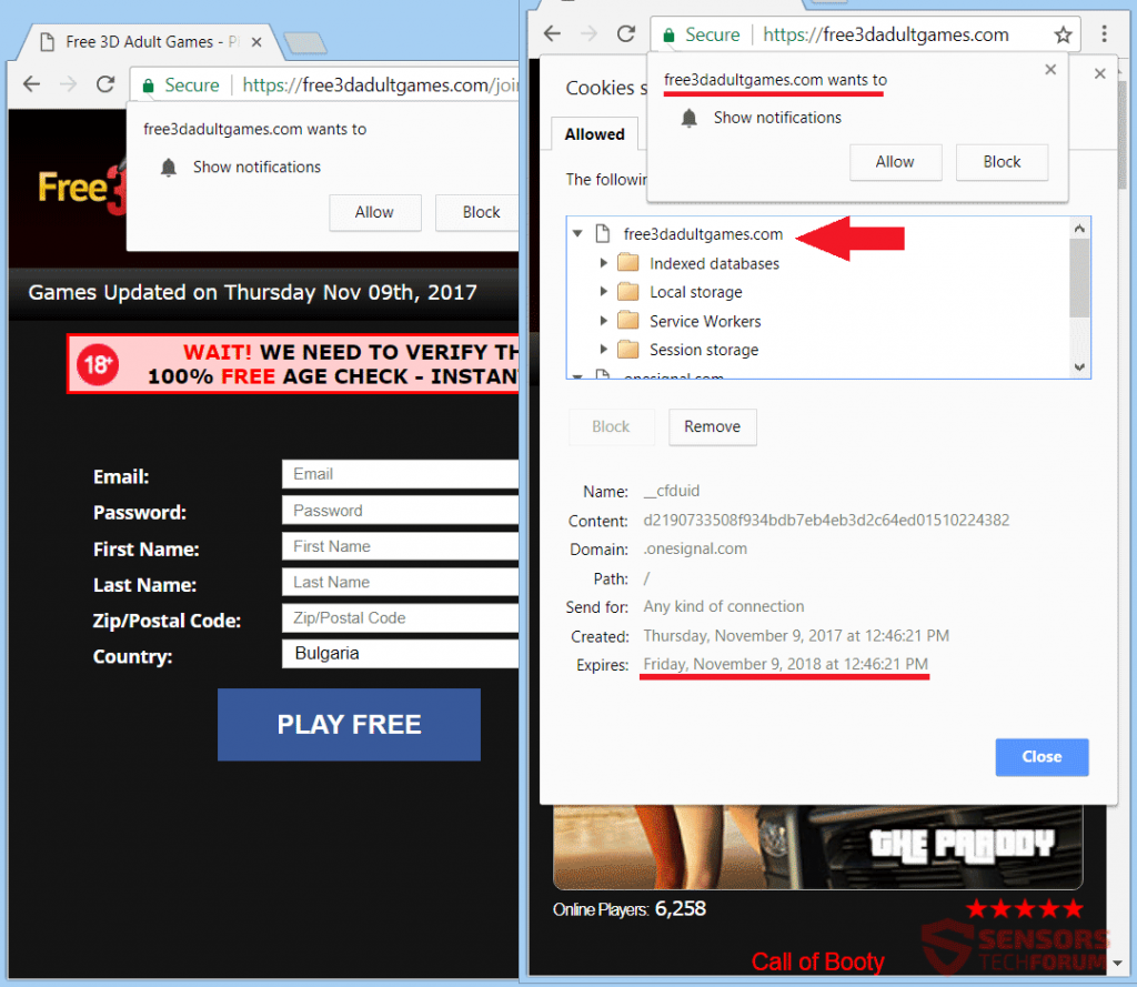 Retire Free3dadultgames.com Adware