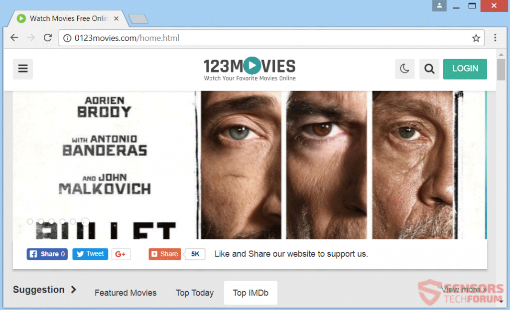 Remove 0123movies.com Redirect