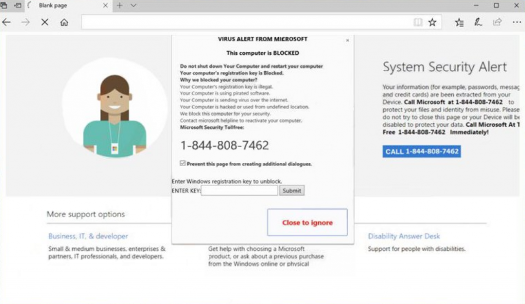 Supprimer « ALERTE VIRUS DE MICROSOFT » Faux virus pop-up