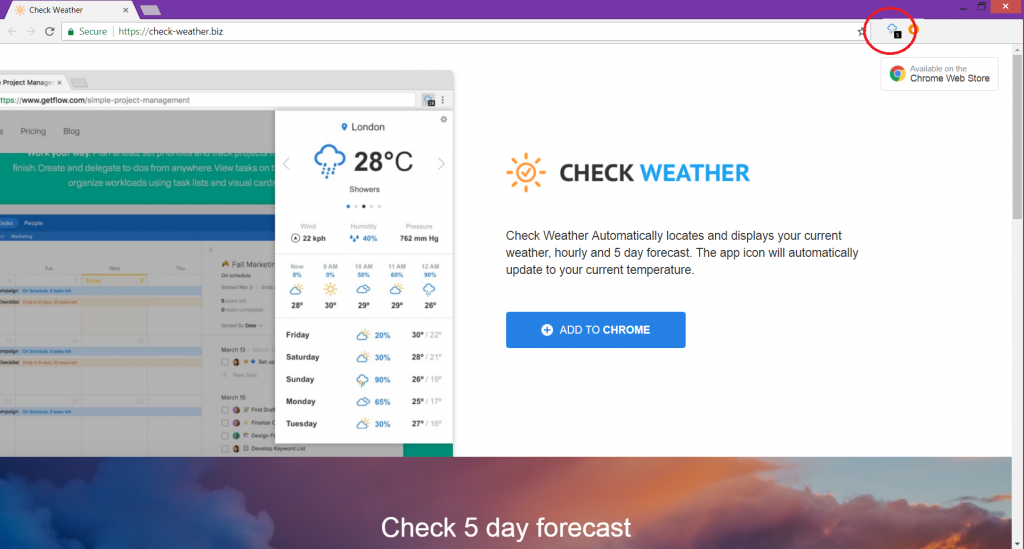 Remove Check Weather Chrome Extension Completely
