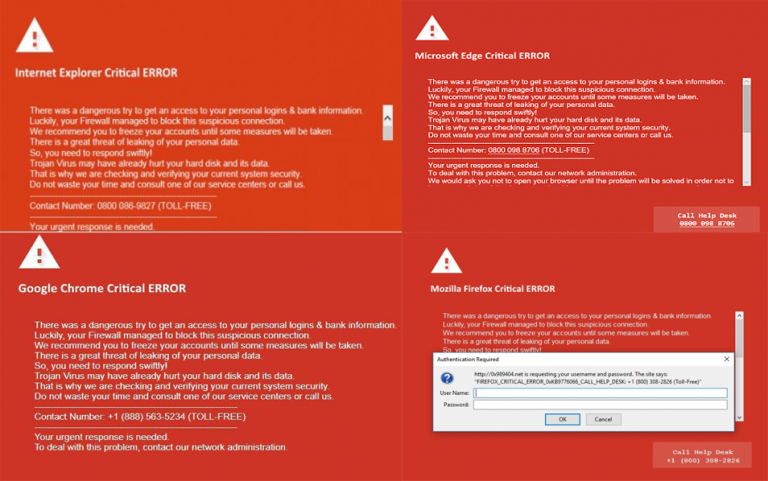 Google Chrome Critical ERROR Message - Remove (Update Jan. 2020)