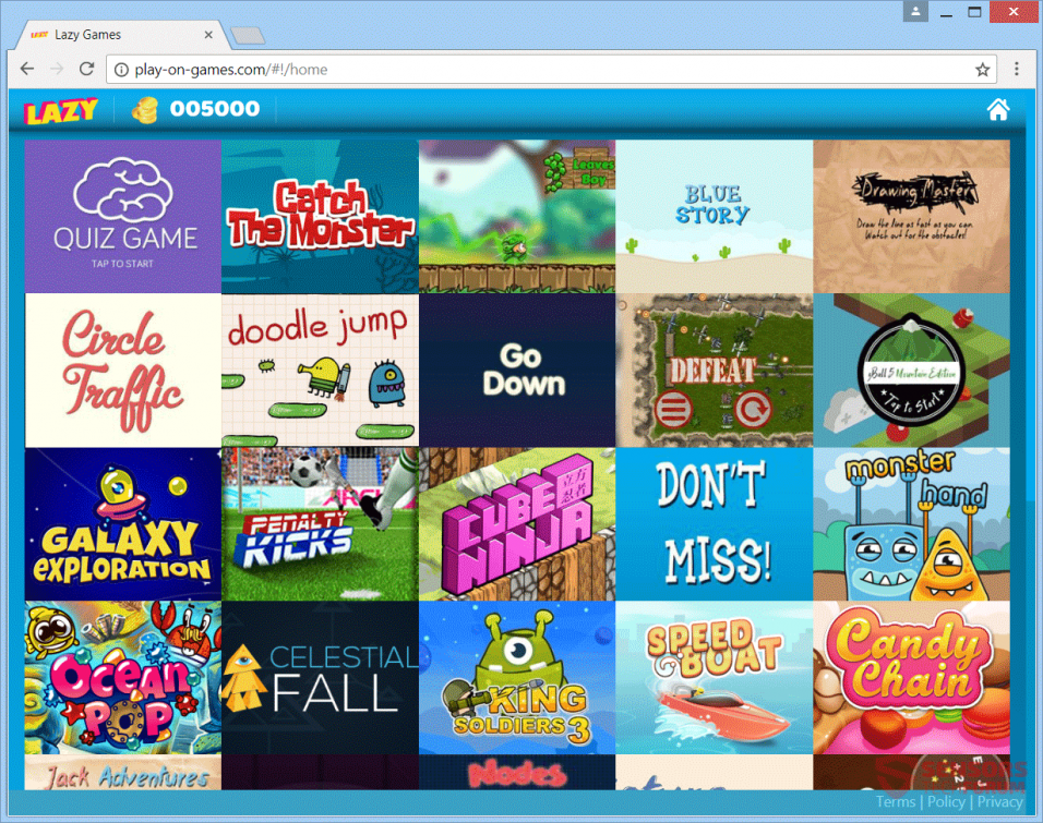 Remove Play-on-games.com Ads