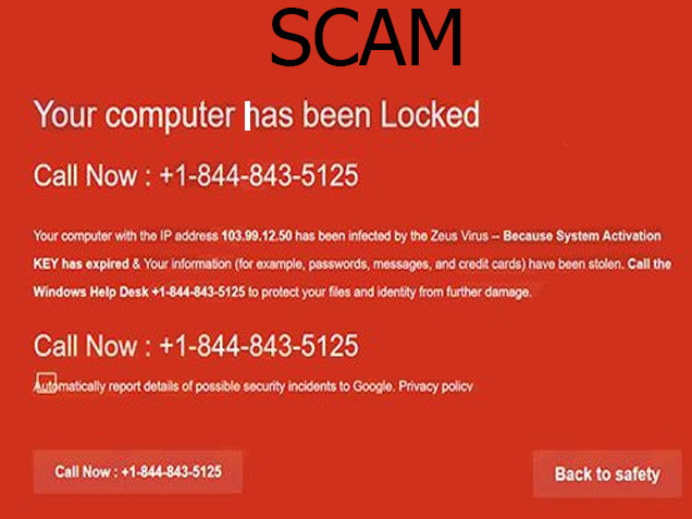 "Your Computer Has Been Locked" (Google Security Scam) – How to Remove