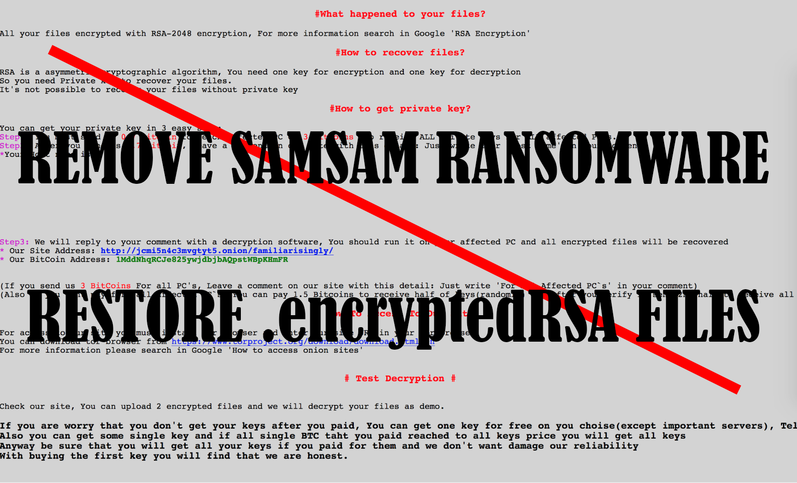 .Virus encryptedRSA Archivos (Sam Sam) - Como remover + restaurar datos
