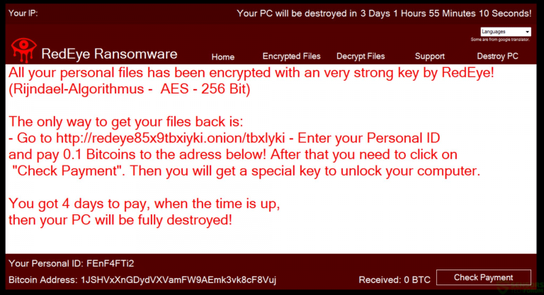 Remove RedEye Ransomware Virus - Restore .RedEye Files