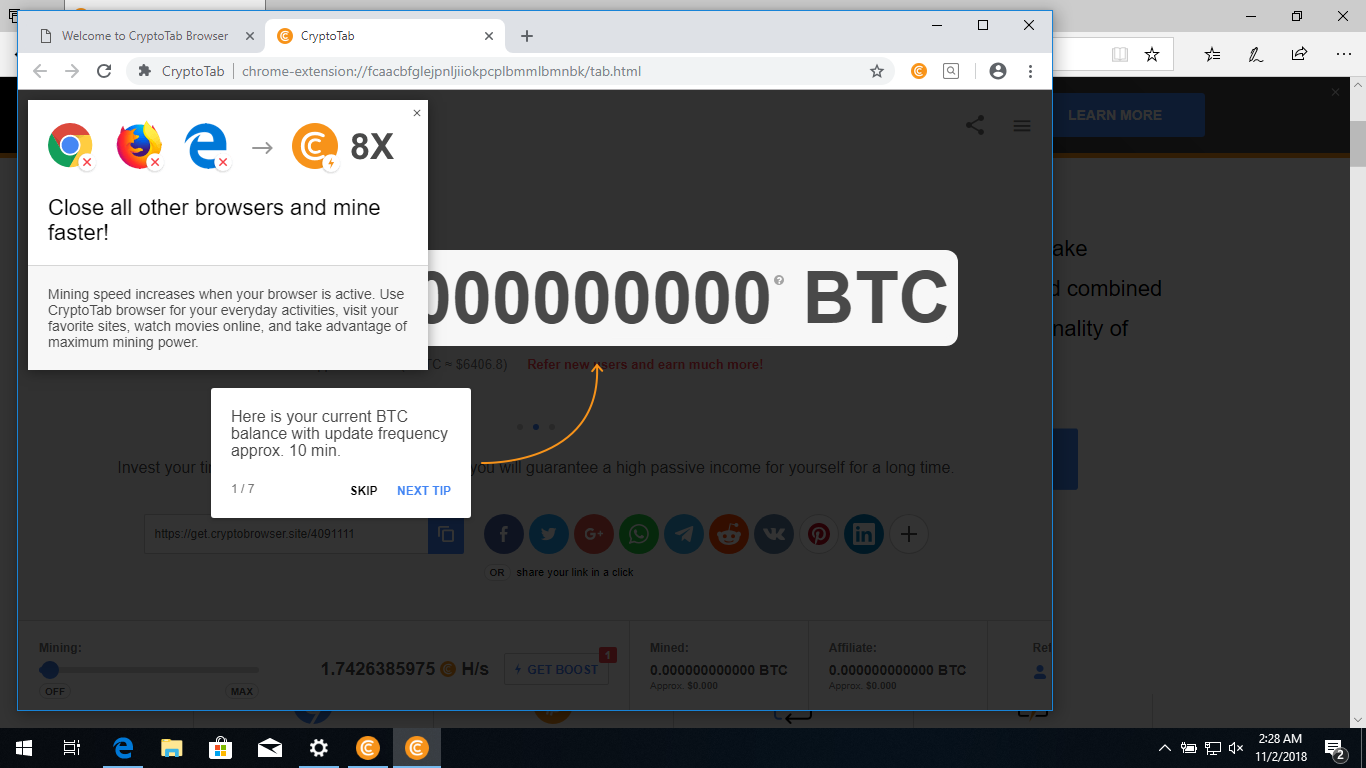 Remove CryptoTab Browser Hijacker