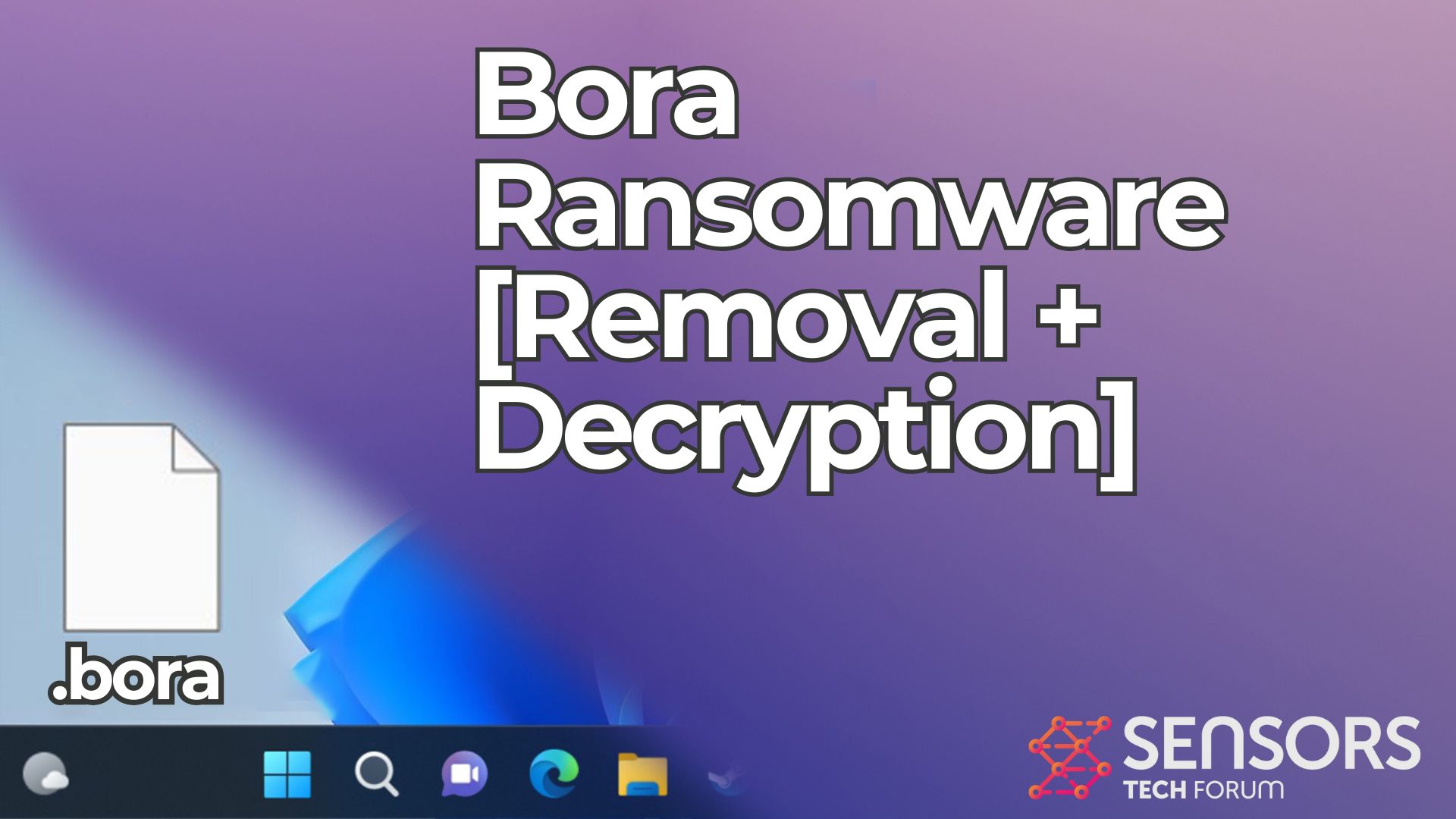 Bora Ransomware (.bora Files Virus) - Removal Guide