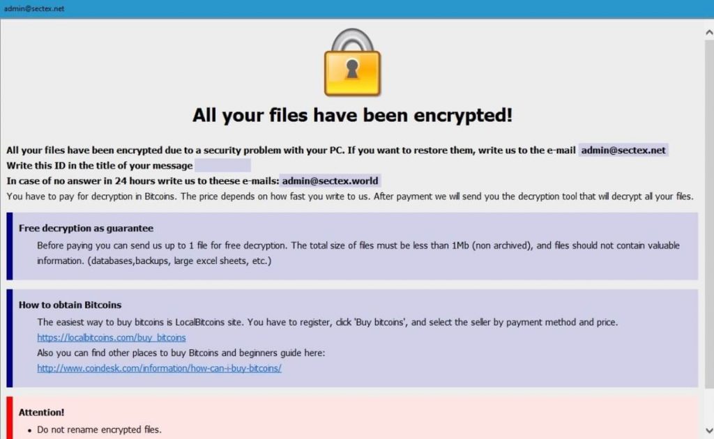 .bot Virus File (Dharma Ransomware) - Remove It (Update Dec. 2019)