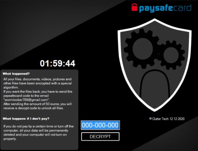 WormLocker Ransomware (Screenlocker Virus) - How to Remove It
