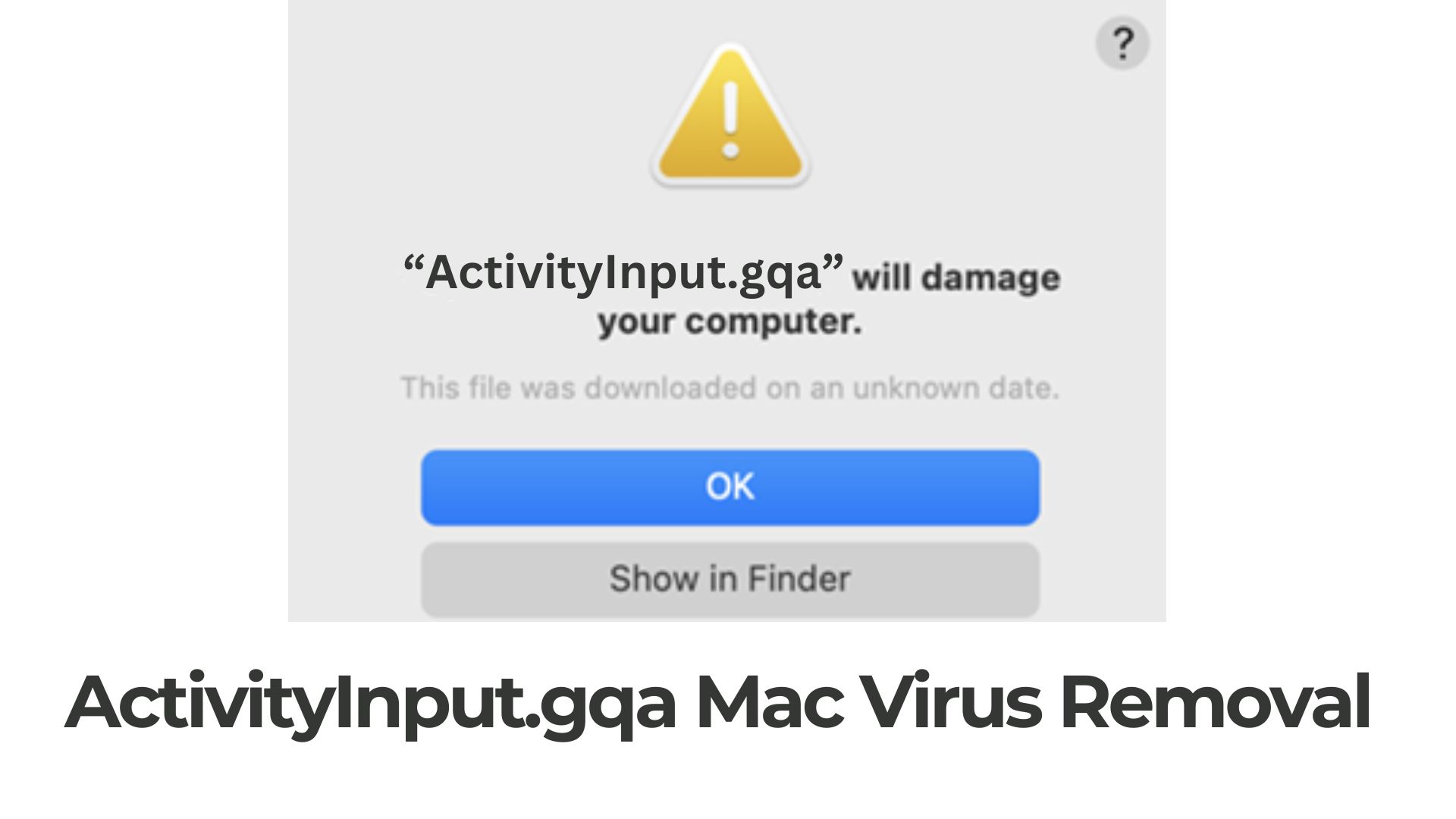 ActivityInput.gqa Will Damage Your Computer Mac - Removal