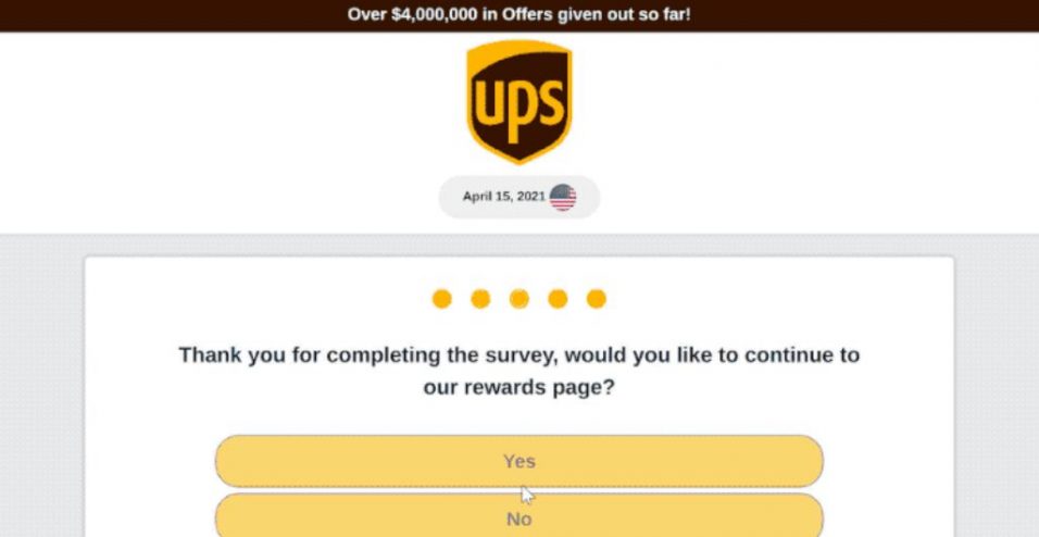 UPS Rewards Scam Redirect Removal [Free Delete Guide]
