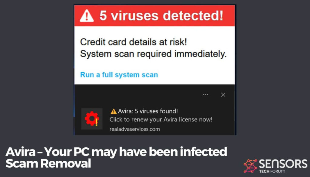 Avira – Your PC may have been infected - How to Remove