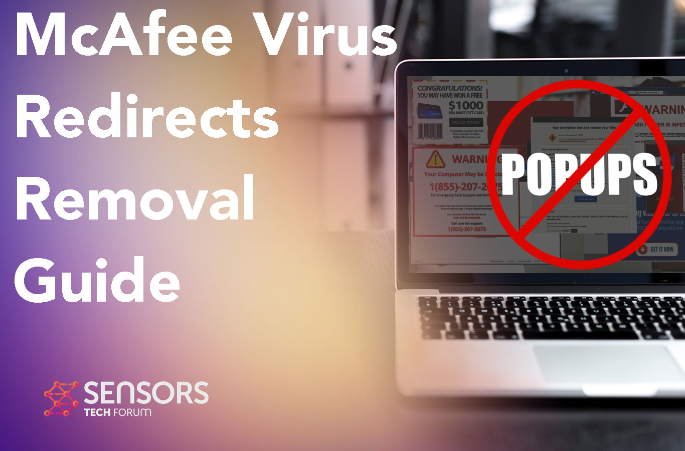 McAfee Virus Redirects Removal Guide [McAfee Expired Scam]