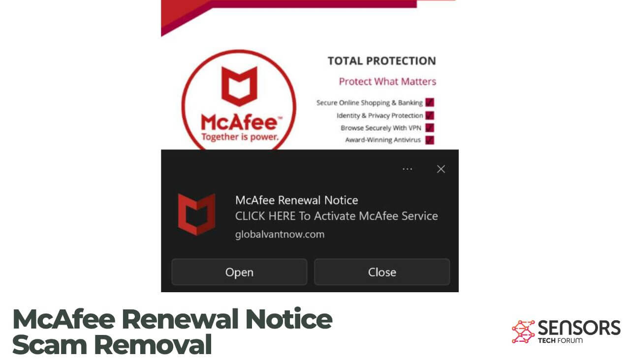 McAfree Renewal Notice [Virus Detected] Scam Mac - Fix Guide