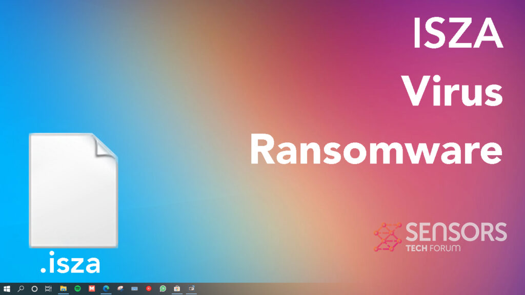 ISZA ウイルス ランサムウェア [.イザファイル] - それを除く + 復号化