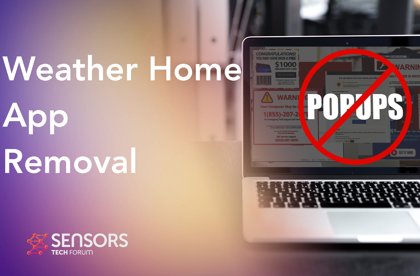 Weather Home App Virus Pop-ups Removal Guide [Fix]