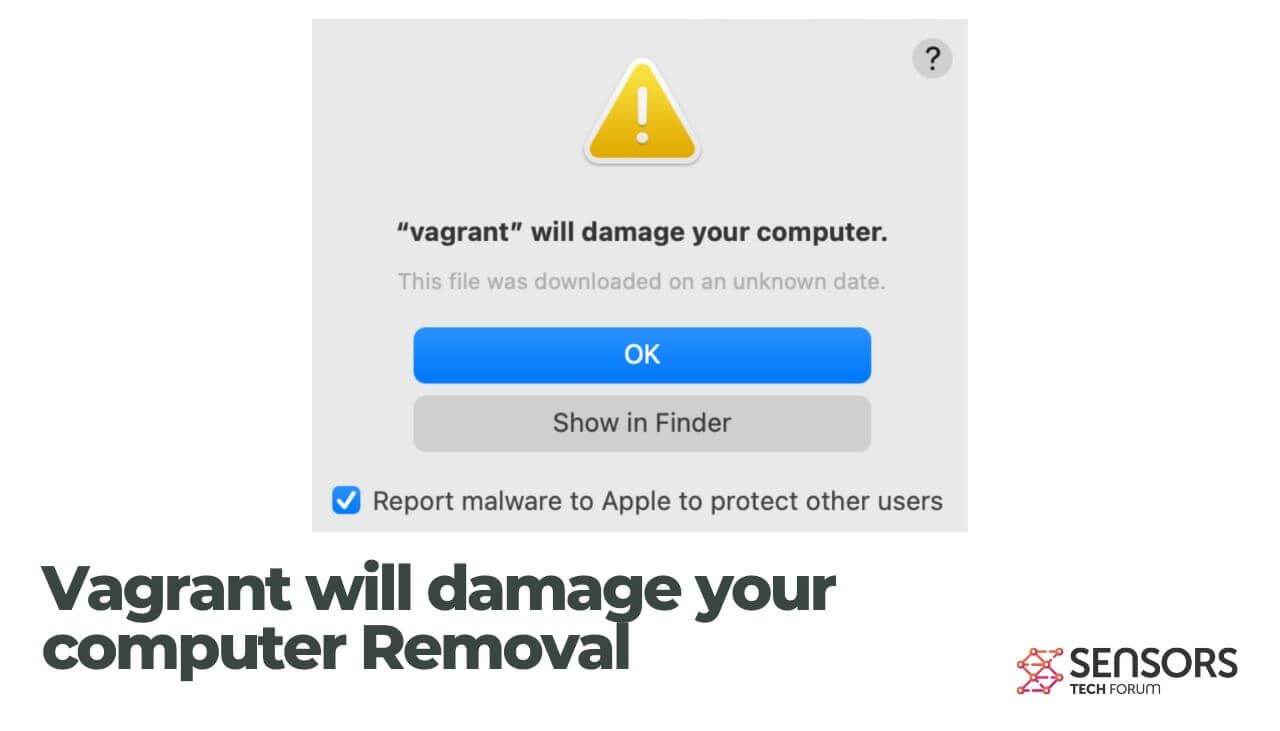 "Vagrant will damage your computer" Pop-Up Removal