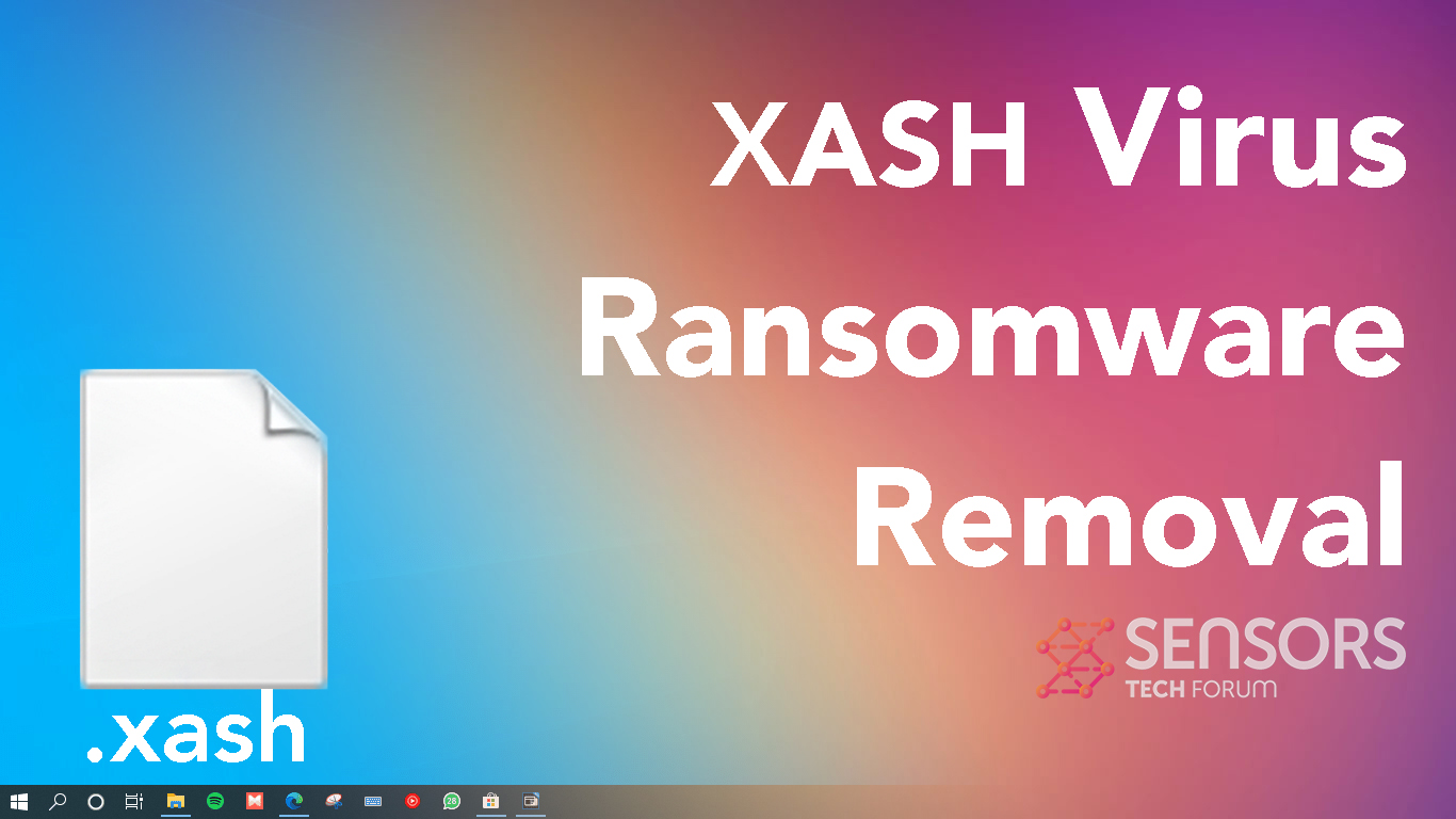 XASH Virus Ransomware [.xash Files] Remove + Decrypt Fix