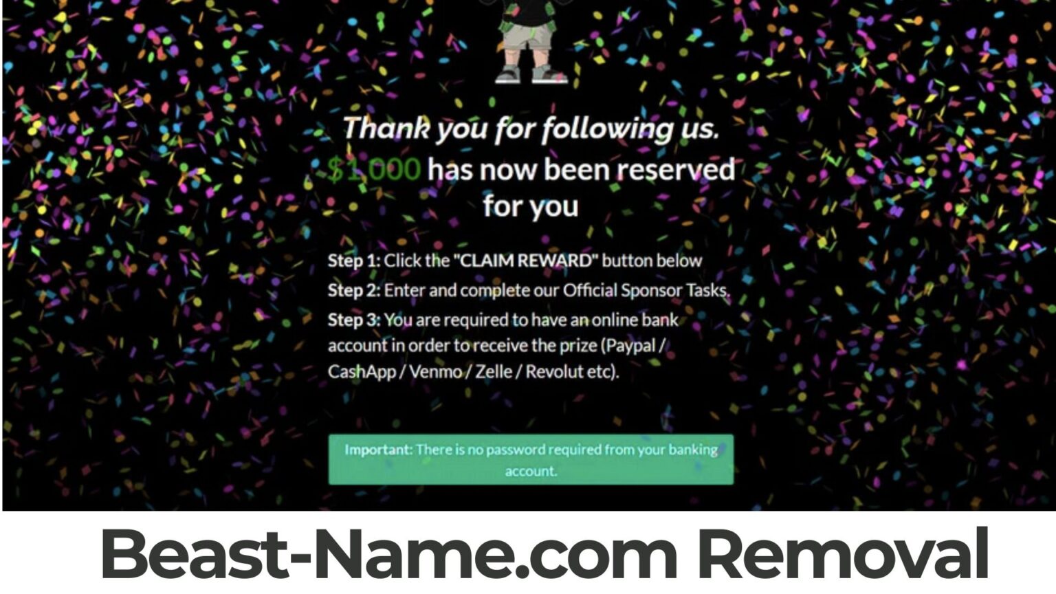 Eliminación de anuncios emergentes de Beast-Name.com [resuelto]