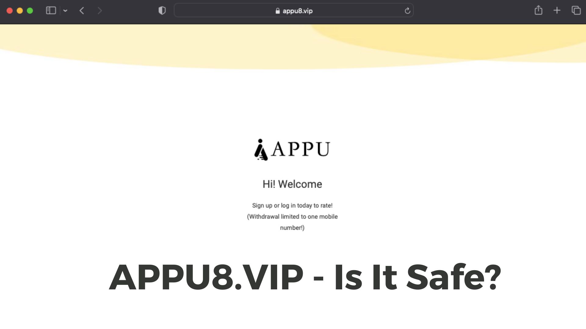 APPU8.VIP - Is It Safe? [Removal]