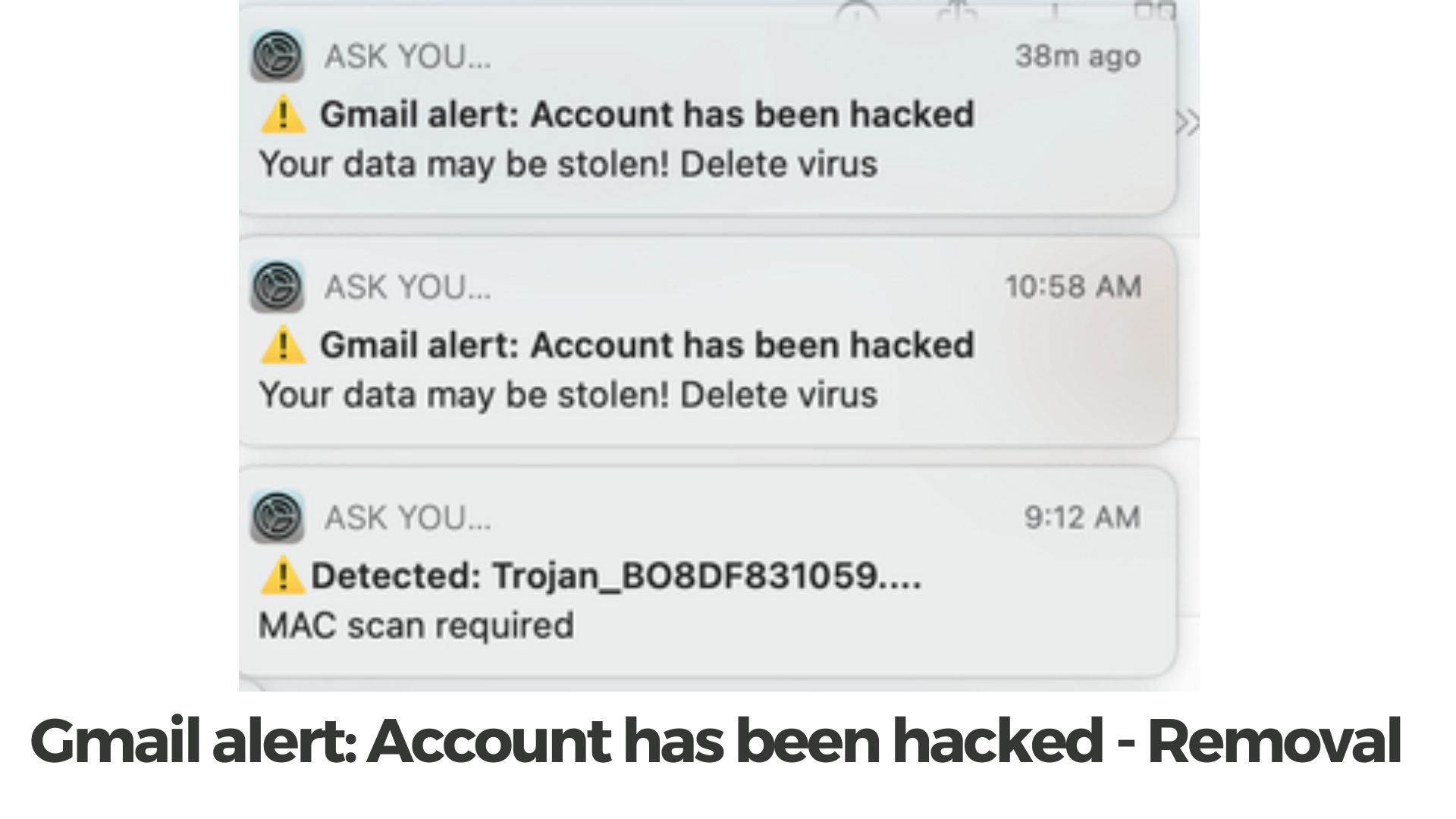 "Gmail Alert: Account Has Been Hacked" Pop-up Mac Removal
