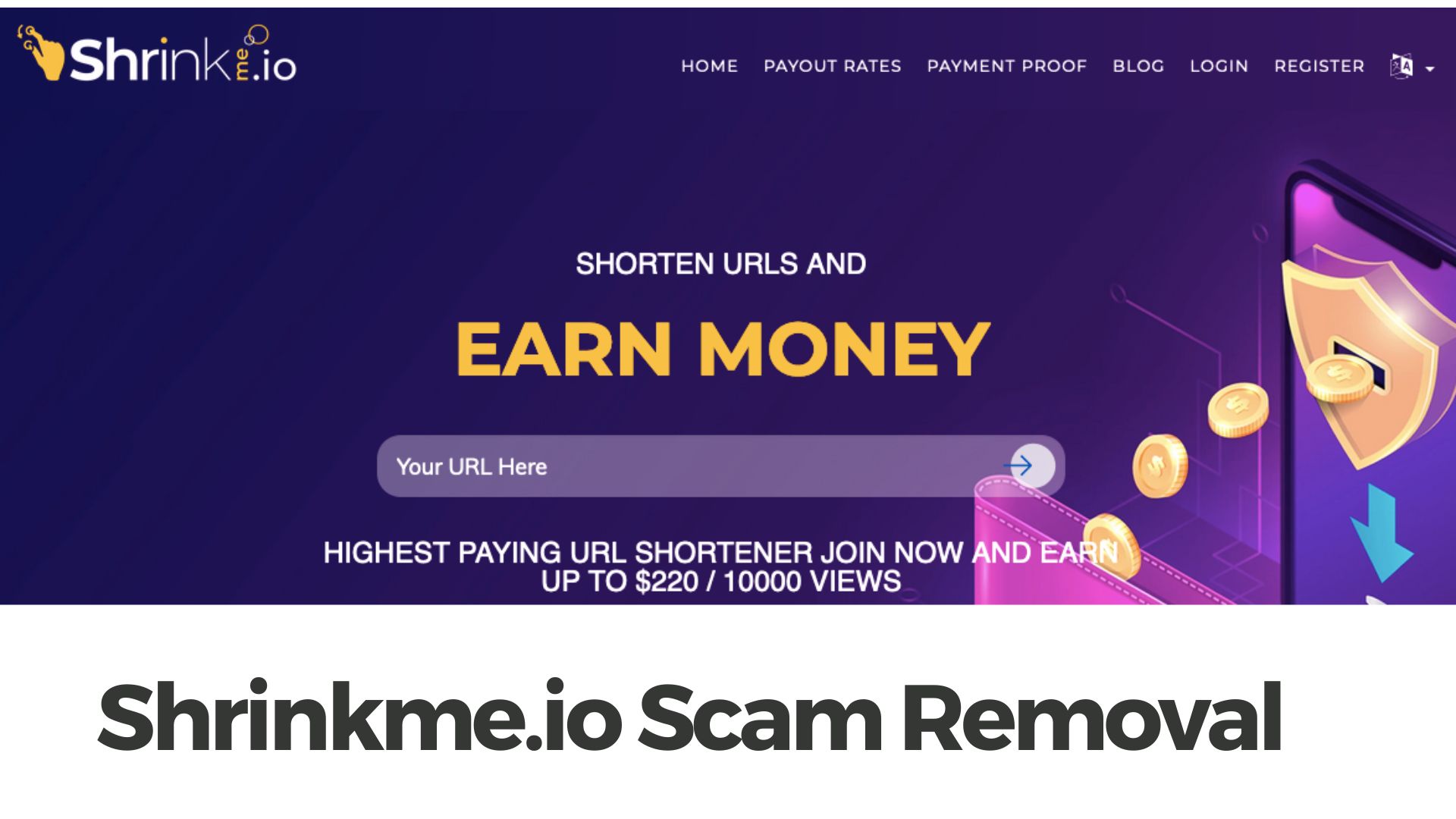 Shrinkme.io Scam Redirect - How to Remove It [Fake]