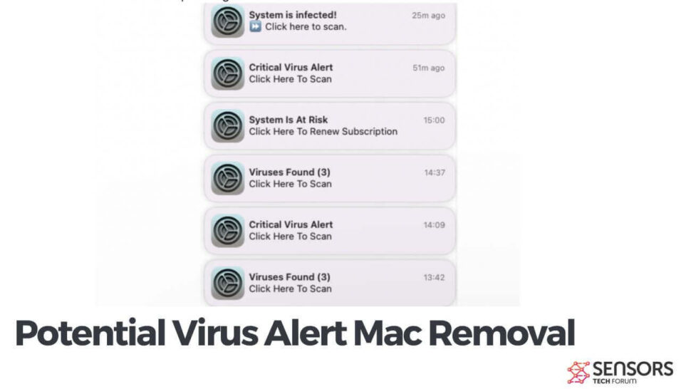 Eliminación de alerta de virus potencial para Mac