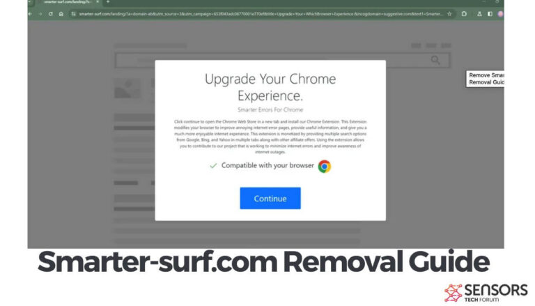 Smarter-surf.com Pop-up Virus Removal Guide