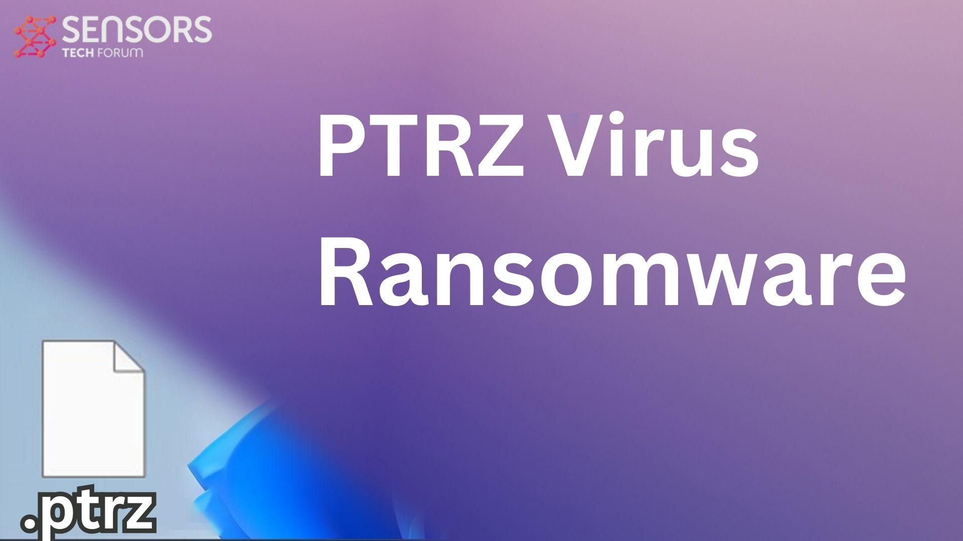 PTRZ Virus [.ptrz Files] Decrypt + Remove [Guide]