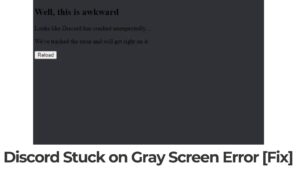 Discord Stuck on Gray Screen Error - How to Fix It? [Guide]