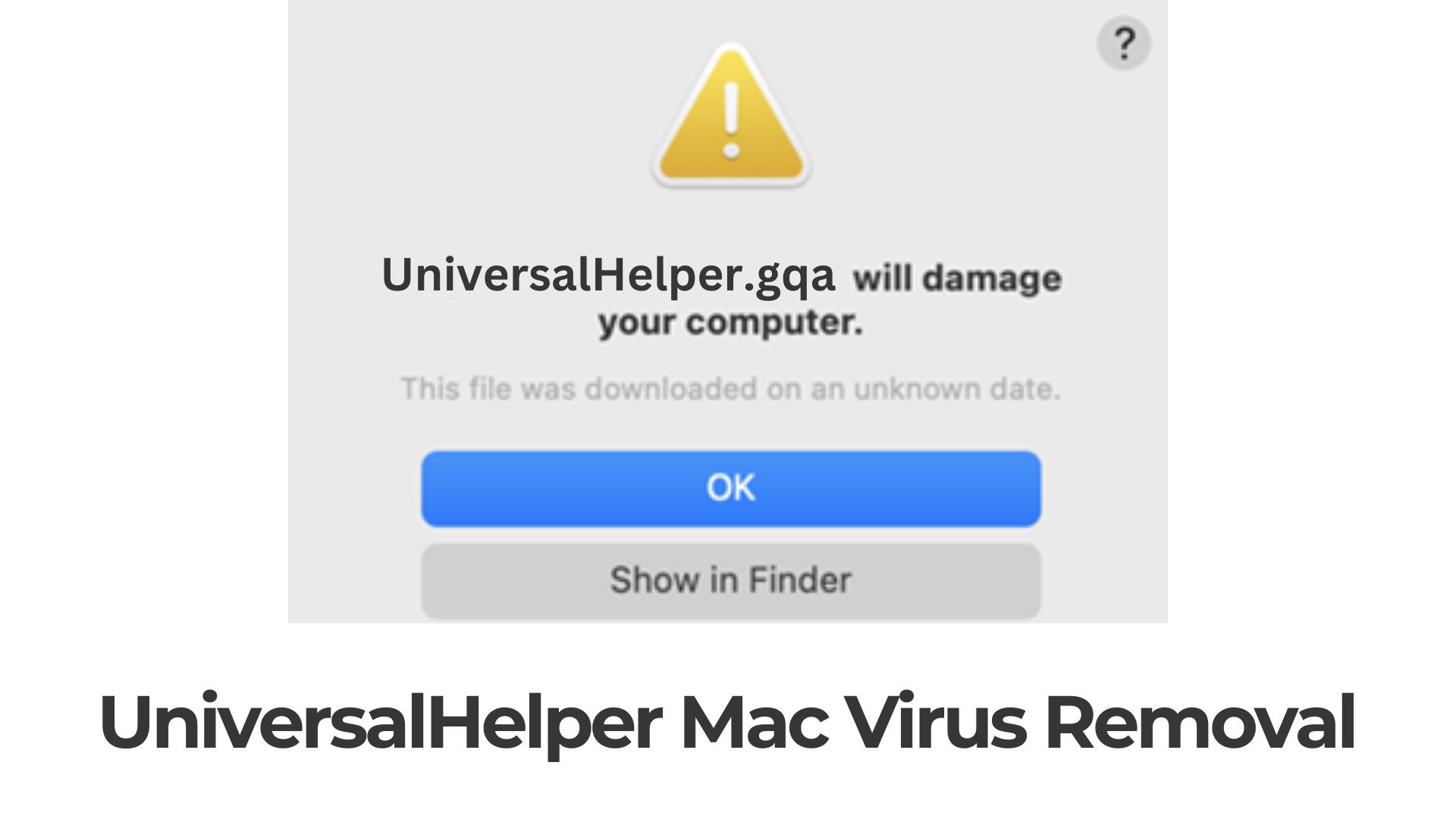 UniversalHelper.gqa Mac Ads Virus Removal Guide [5 Min]