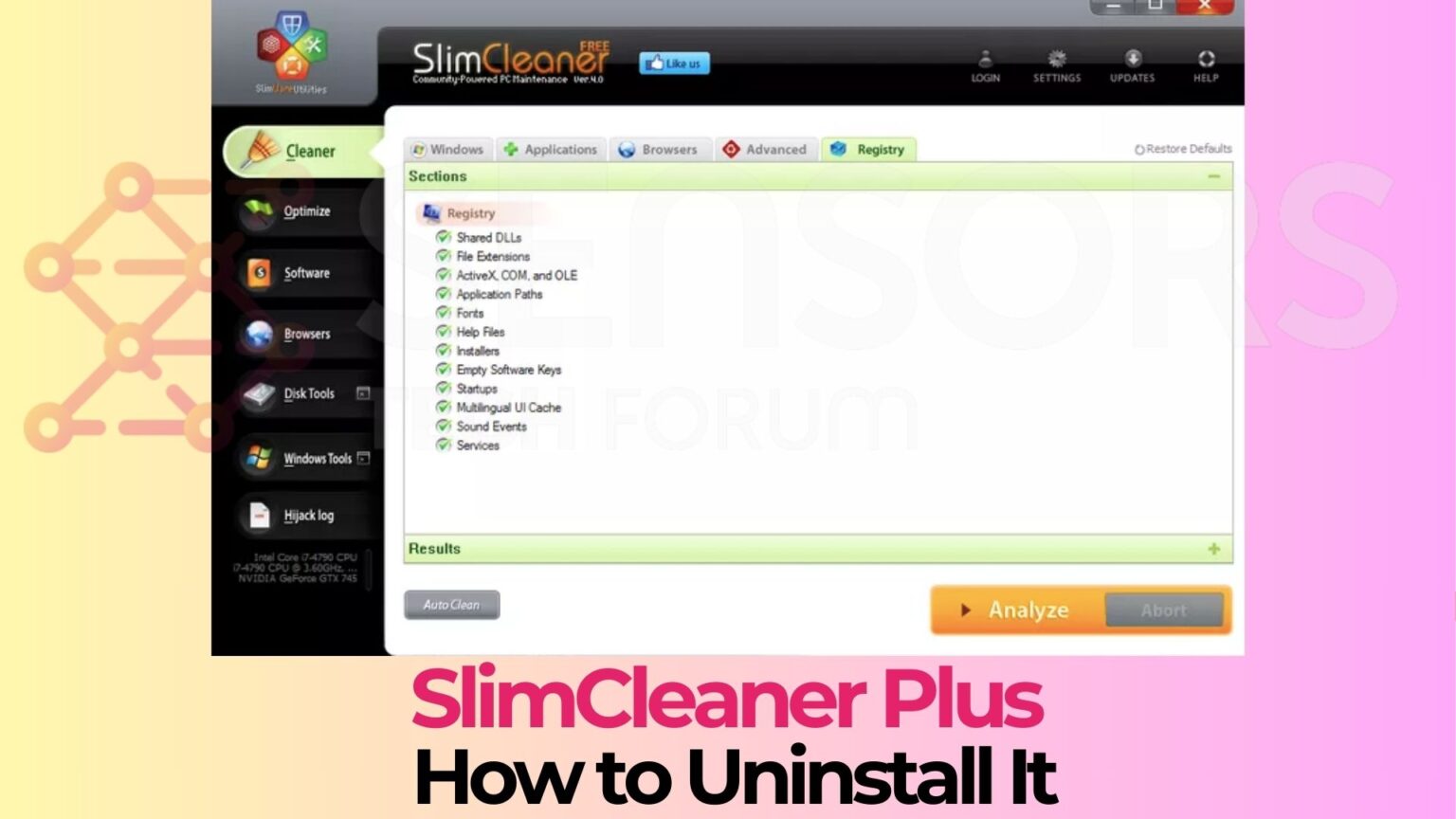 Windows から SlimCleaner Plus をアンインストールする簡単なガイド 10