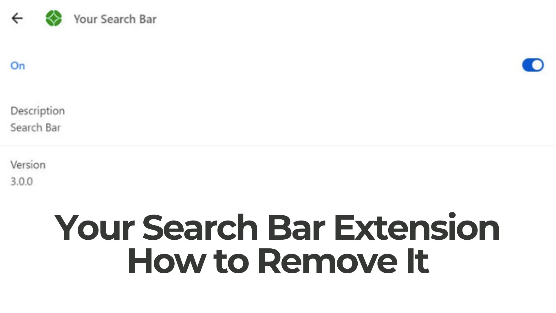 Your Search Bar Virus - How to Remove It