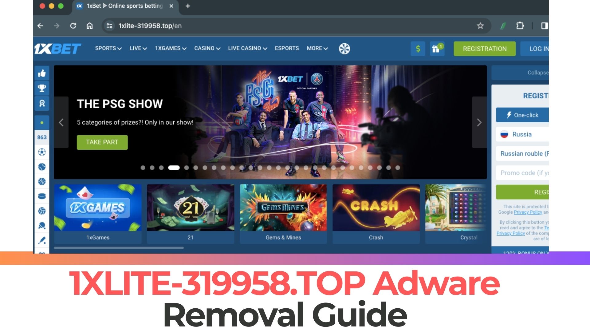 1XLITE-319958.TOP Pop-ups Virus - Removal Guide [Fix]
