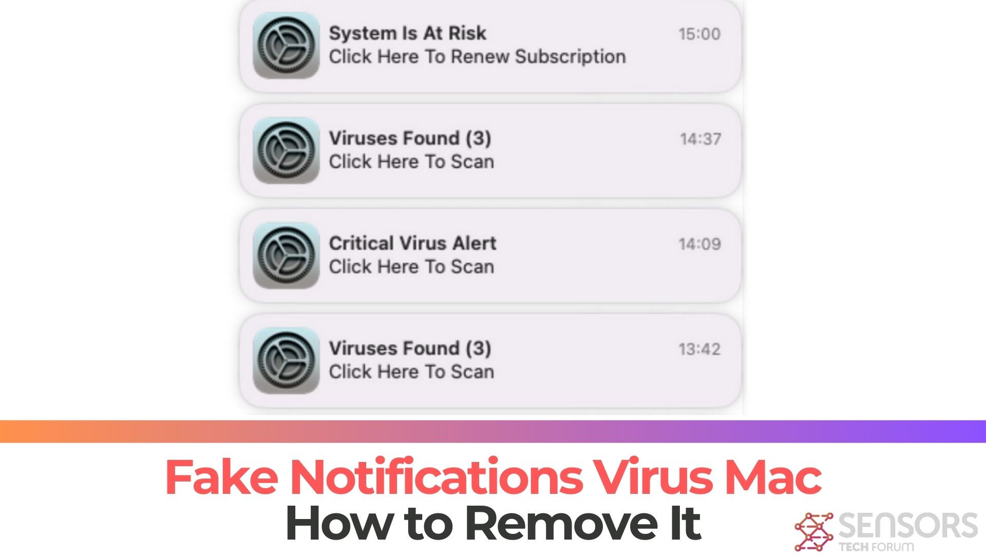 Fake Notifications Mac Virus - Removal Guide [2024]