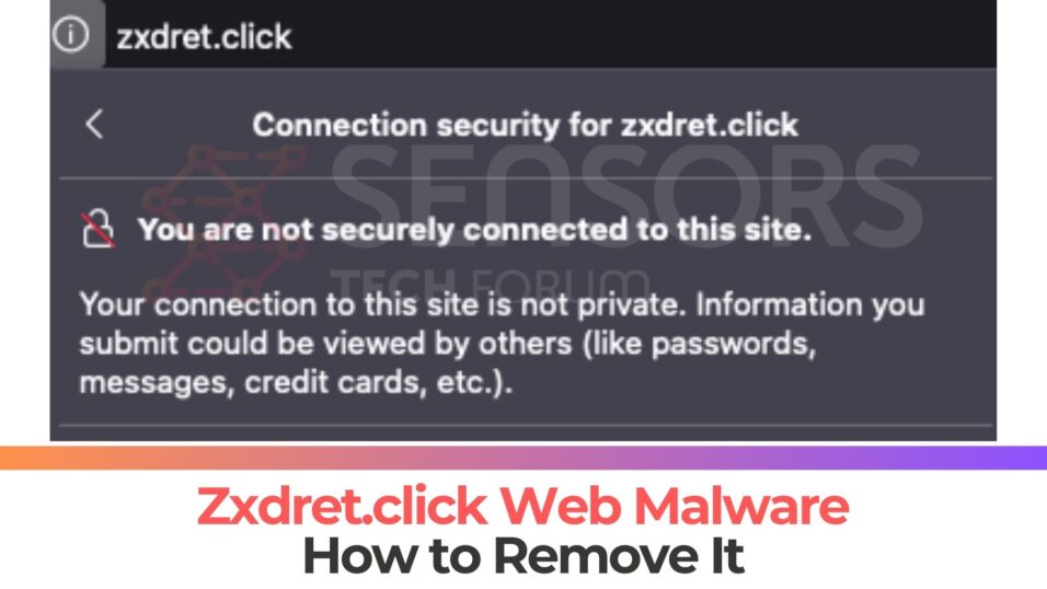Virus des publicités pop-up Zxdret.click - Guide de suppression