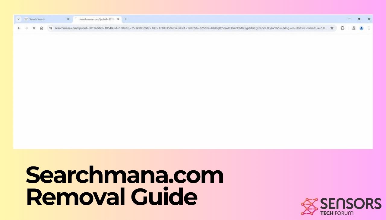 Searchmana.com Browser Redirect Removal Guide