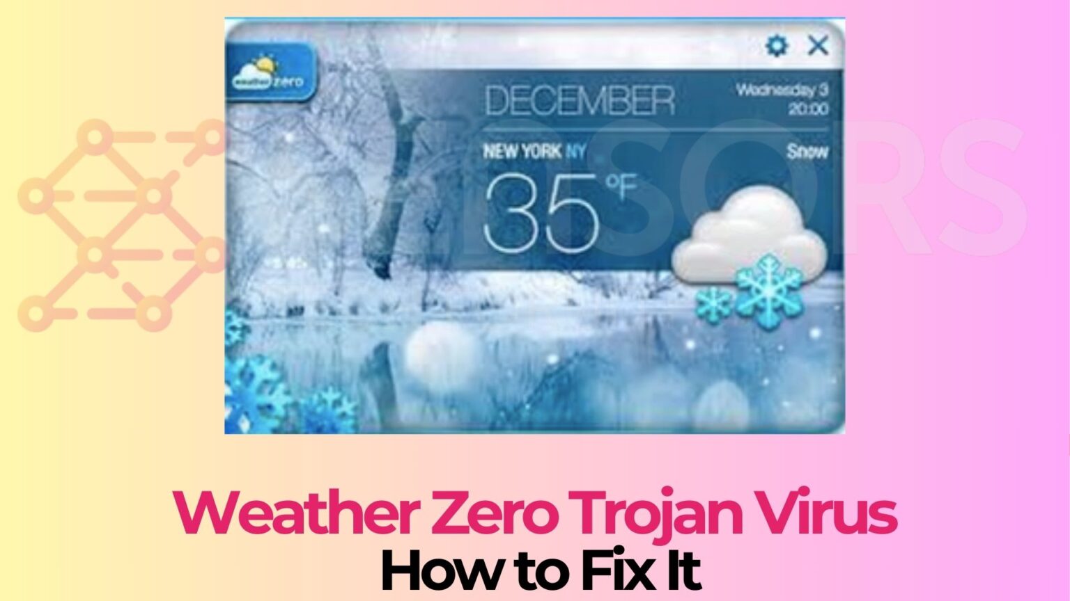 Vírus Trojan Weather Zero - Guia de remoção