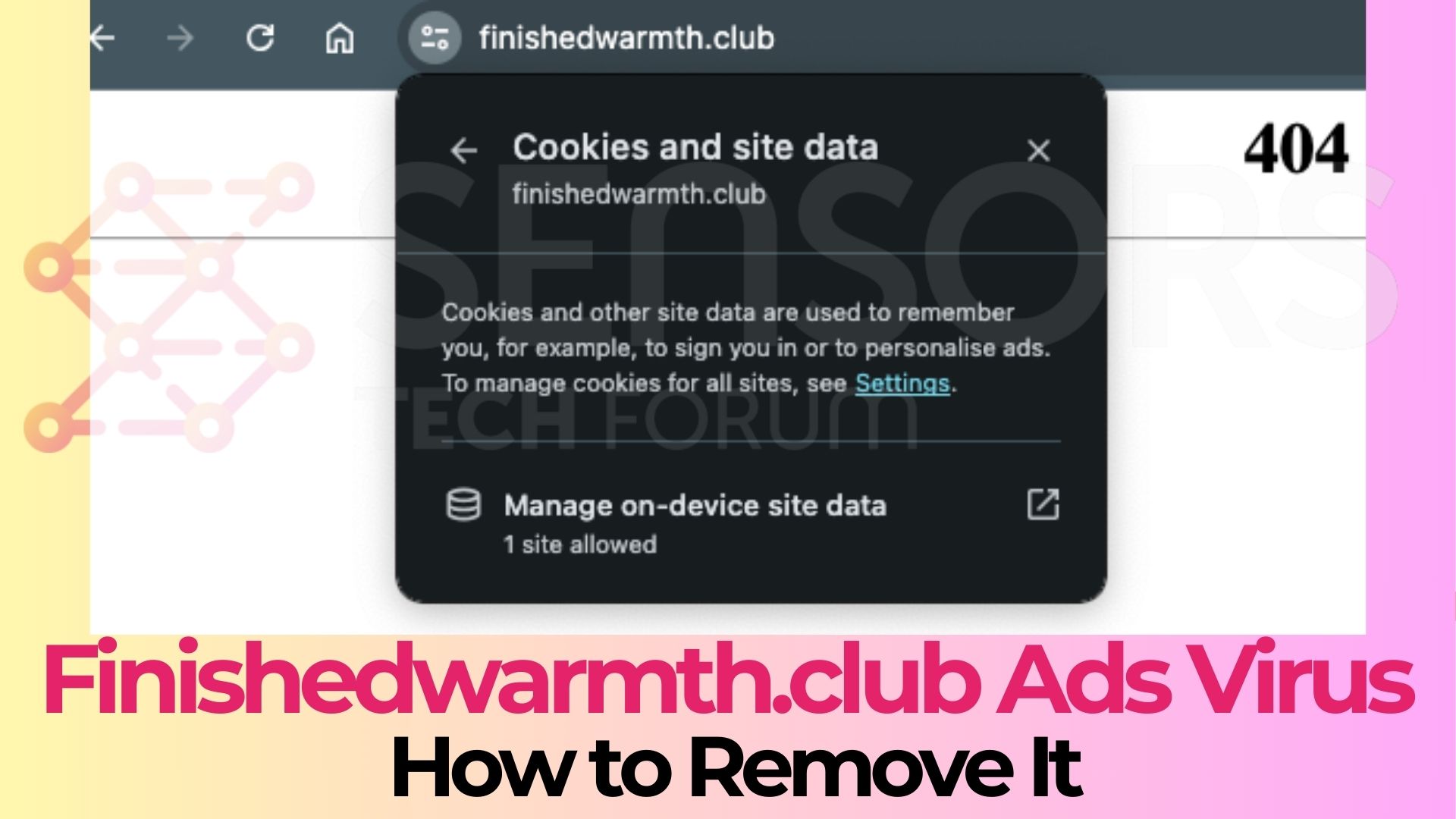 Finishedwarmth.club Ads Virus - How to Remove It [Solved]