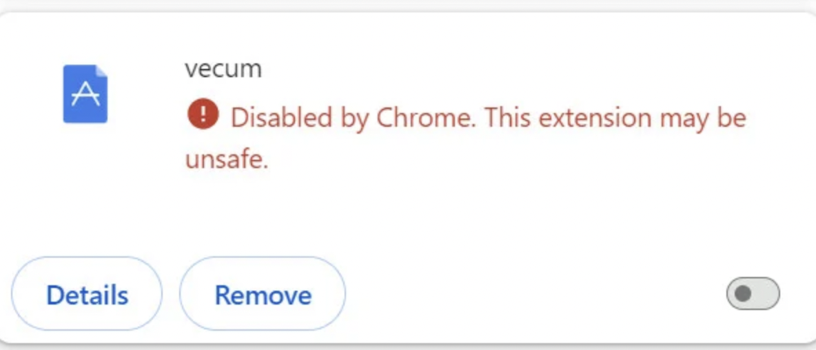 Vecum Extension Virus - How to Remove