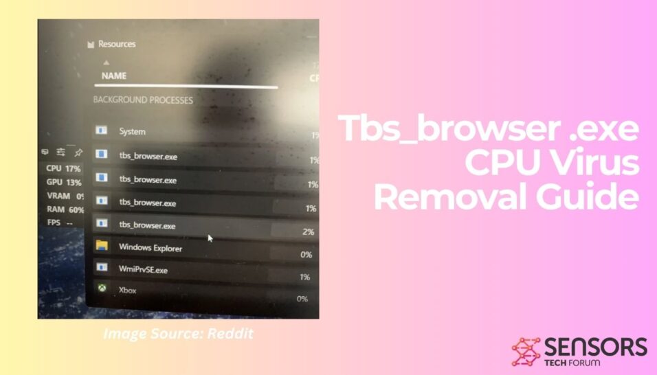 Tbs_browser.exe CPU Virus - How to Remove