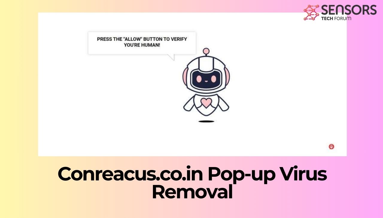 Guia de remoção de vírus pop-up Conreacus.co.in
