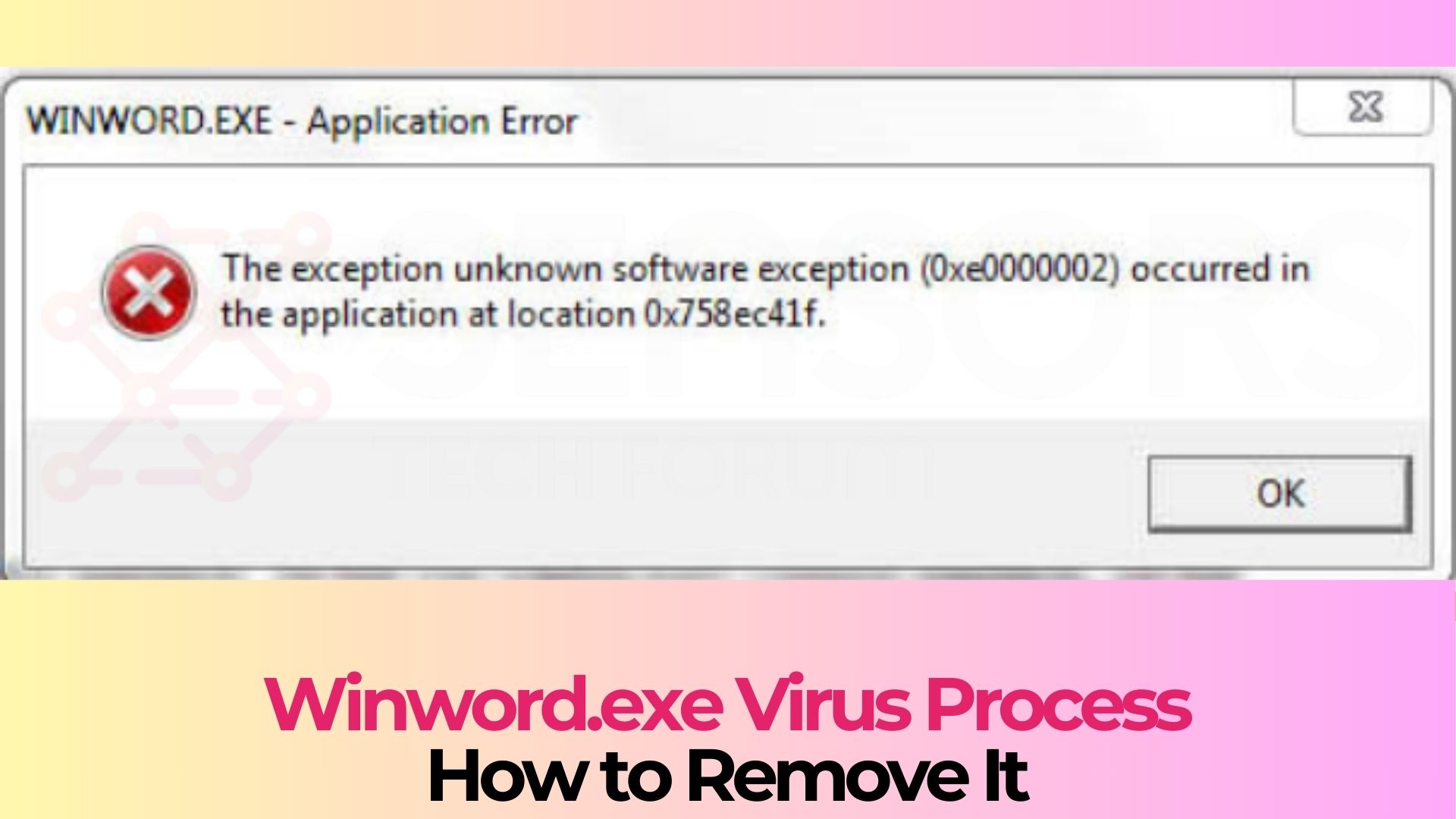 Winword.exe Malware - How to Remove It [Fix]